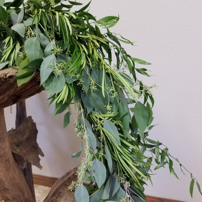 Eucalyptus, Italian Ruscus, & Podocarpus - Alpha Fern